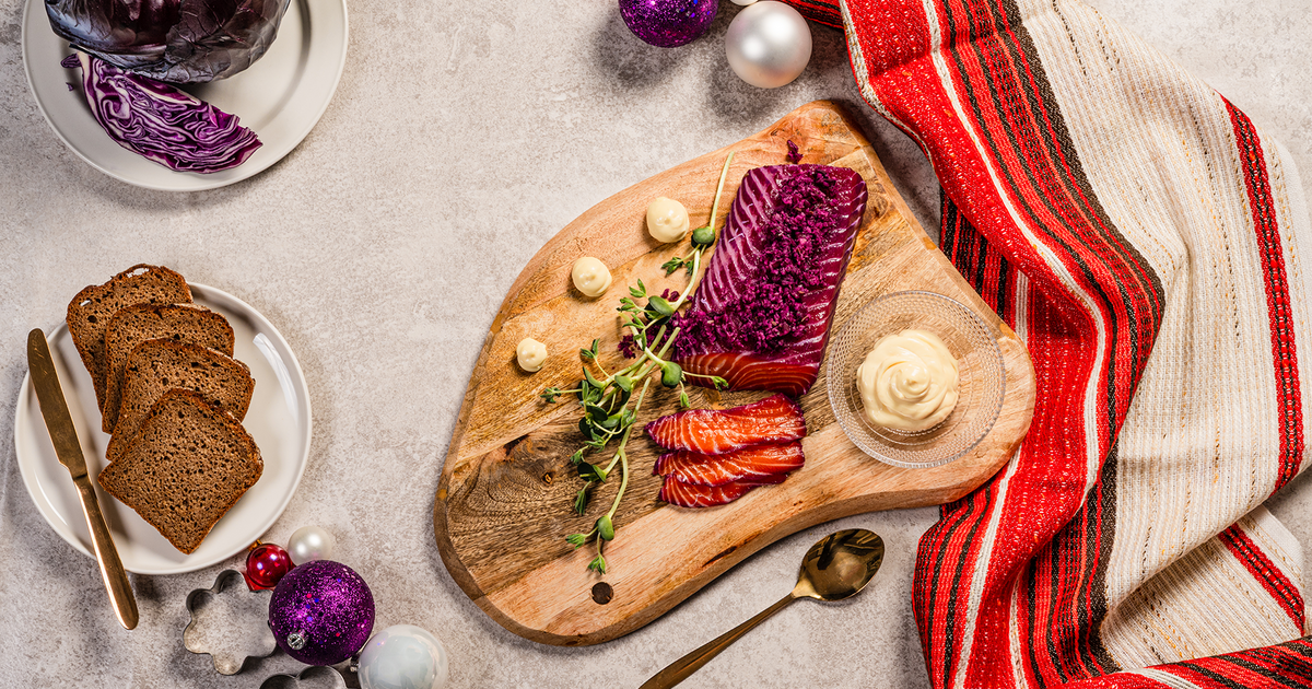Espoo Catering presents: Red cabbage gravlax for Christmas | Welcome to ...
